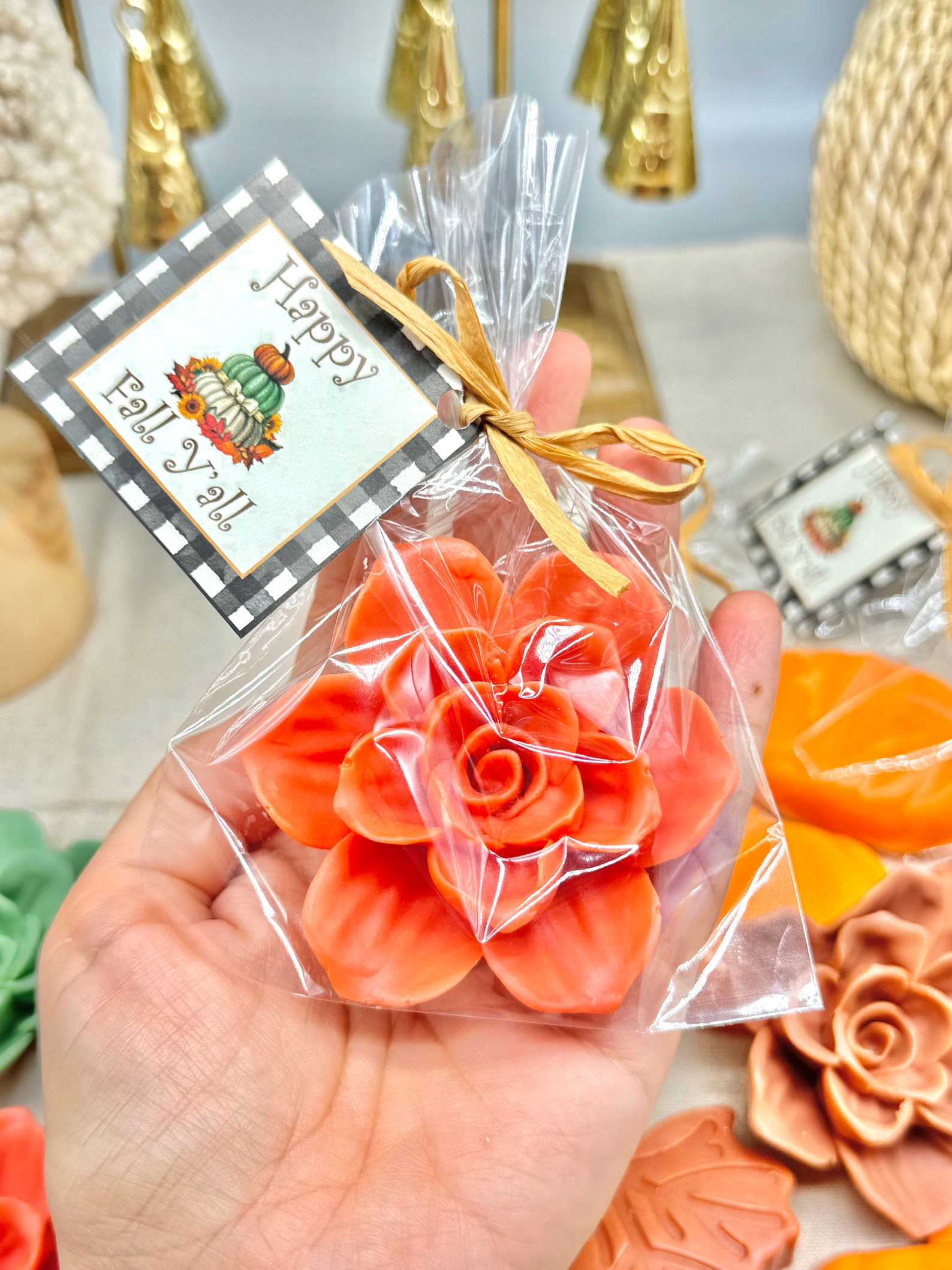 Fall Soap Favors: Elegant Pumpkin, Leaf, Flower Soaps,fall Soap Favors ...