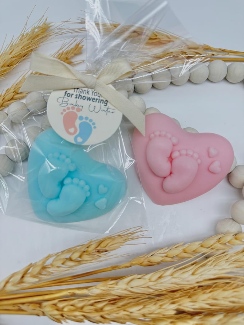 Gender Reveal Soap Favors: Baby Powder Scented Goat Milk Soap - Etsy