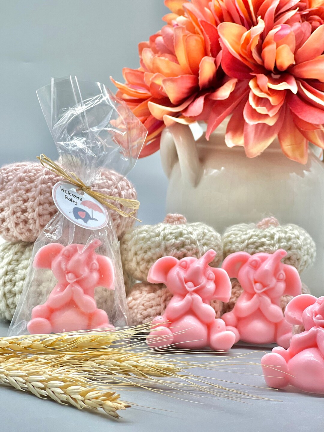 Elephant Scented SOAP Favors, Elephant Baby Shower Favors, Baby Shower ...