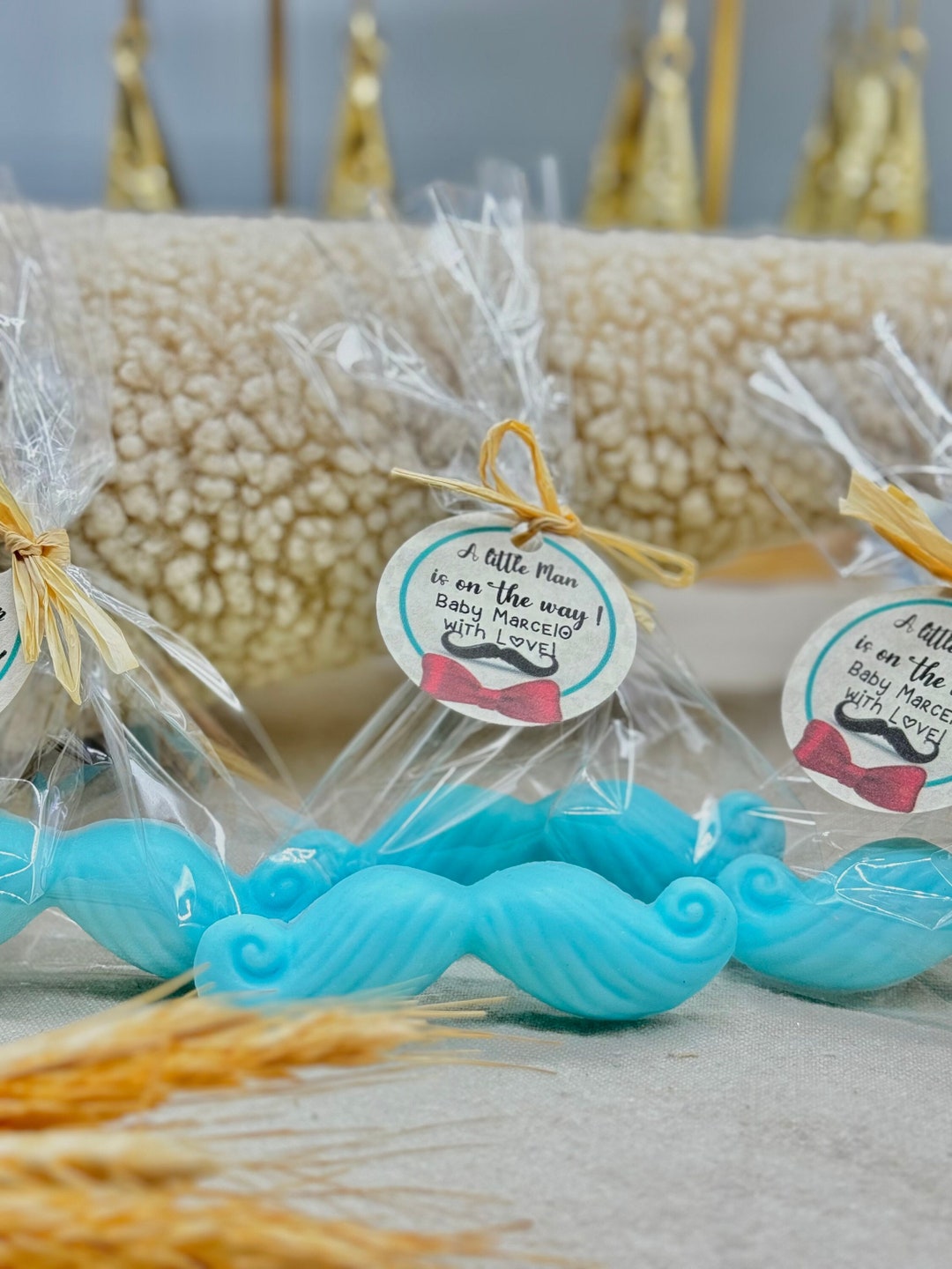 Personalized Mustache Soap Favors: Baby Boy Shower, Little Man Party - Etsy