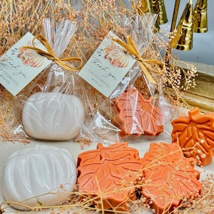 Pumpkin & Leaf Goat Milk Soap Favors: Fall Wedding, Shower Gifts - Etsy