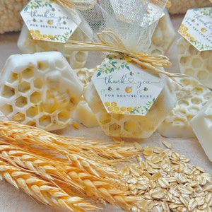 Big Oatmeal Soaps, Honey Bee Soaps Favors, Honey Bee Baby Shower Gifts, Queen Bee Bridal Shover ...