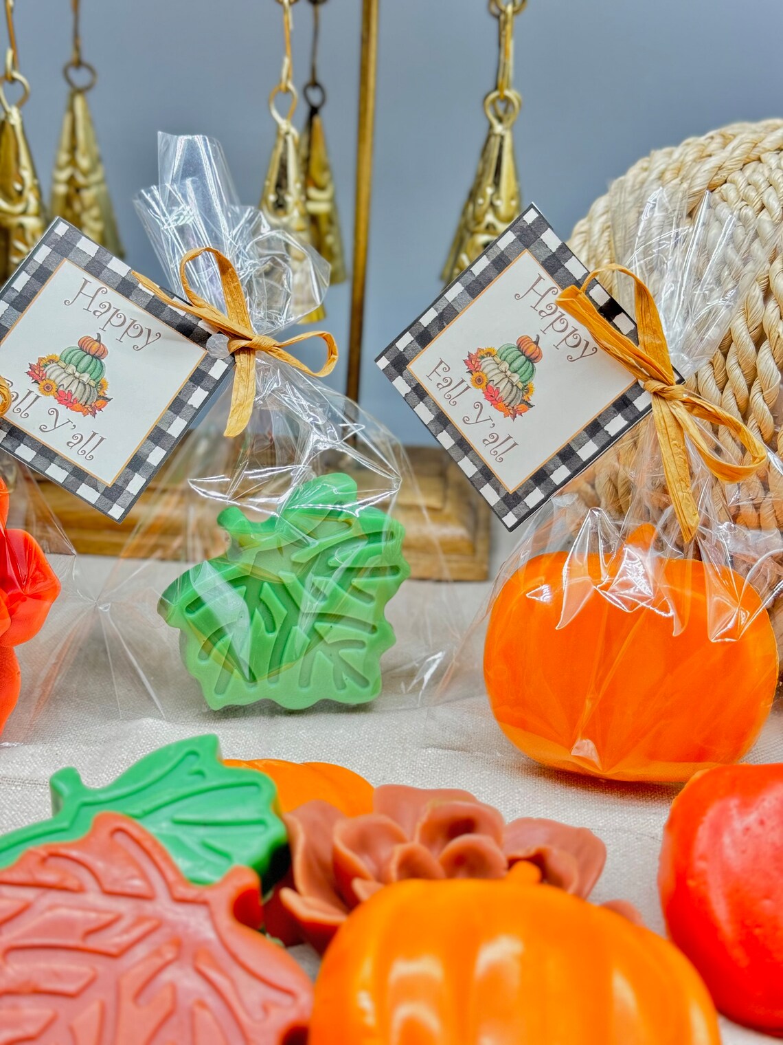 Fall Soap Favors: Elegant Pumpkin, Leaf, Flower Soaps,fall Soap Favors ...