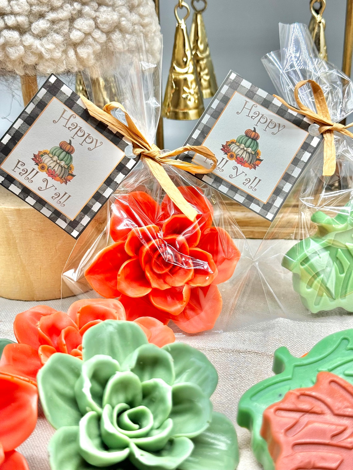 Fall Soap Favors: Elegant Pumpkin, Leaf, Flower Soaps,fall Soap Favors ...