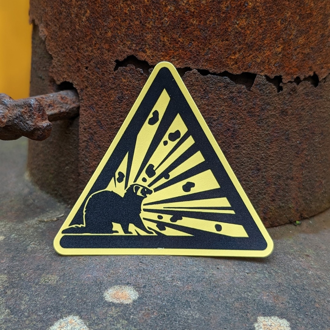 EXPLOSIVE Vinyl Sticker - Etsy