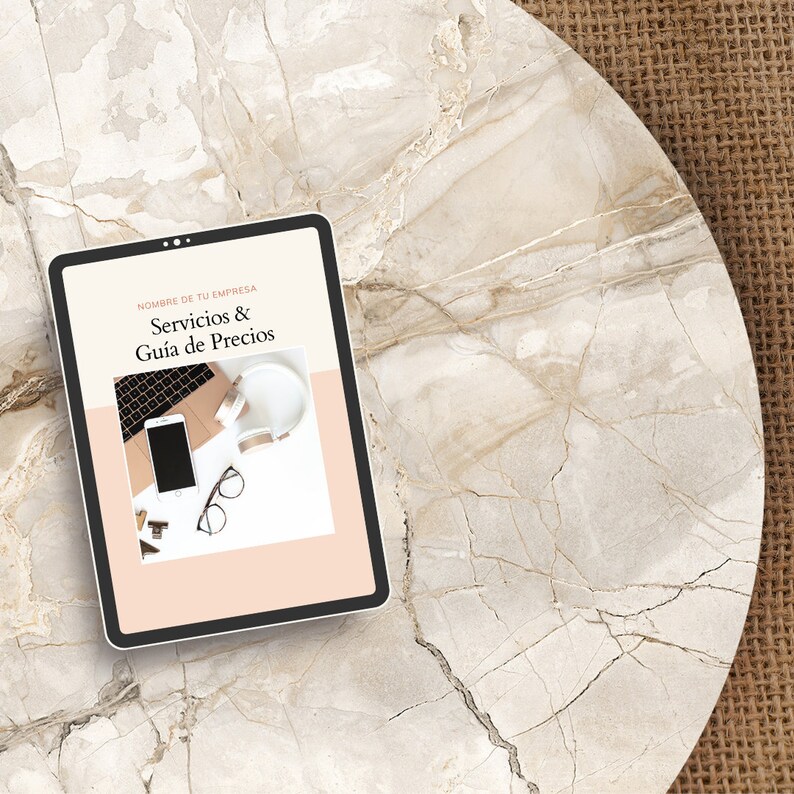 Service Catalog Template Editable in Canva Minimalist and Delicate ...