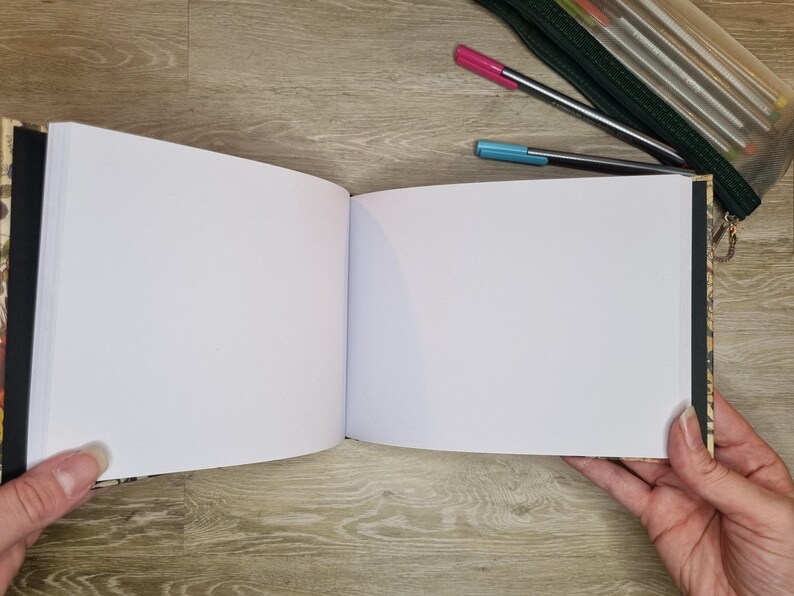Handmade A5 Landscape Sketchbook | 150gsm Paper | Vintage Fruits and ...