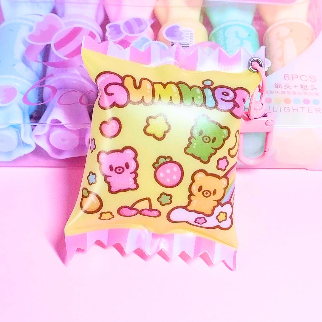 Gummies Bag Keychain-gummy Bag Keychain-candy Bag Keychain-gummy Charm ...