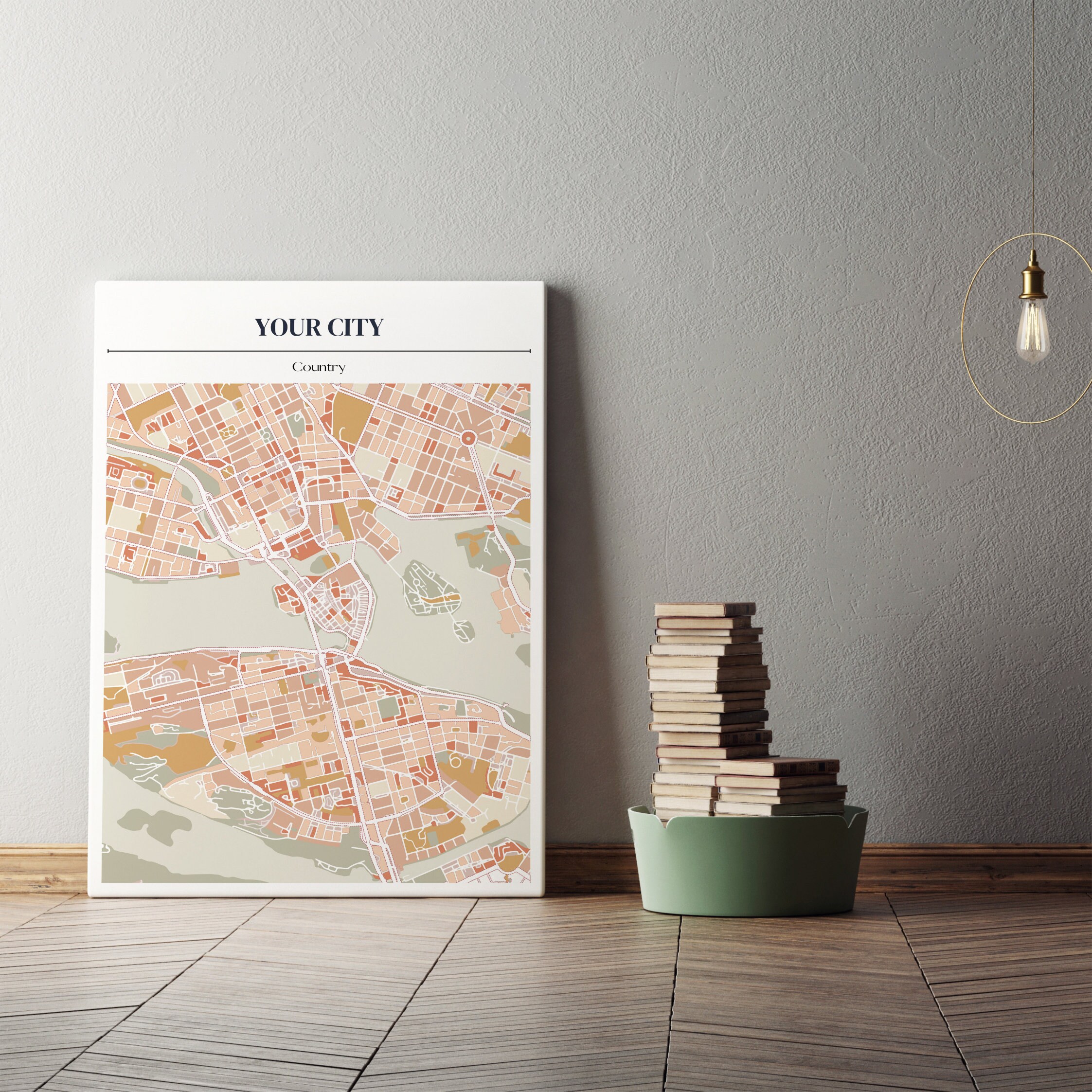 Custom City Map Print, City Map Digital Print, Custom Map Gift ...