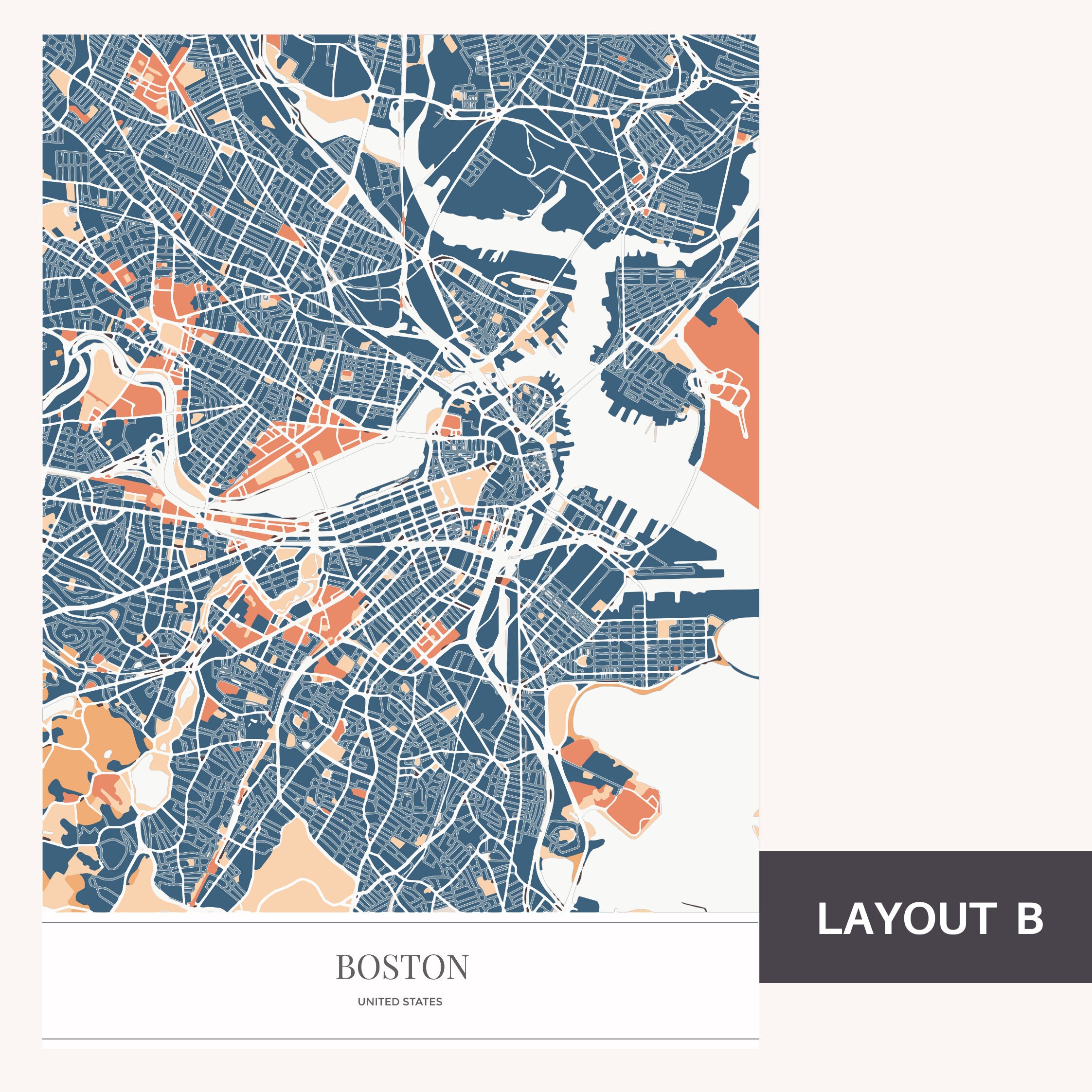 Custom City Map Print City Map Digital Print Custom Map - Etsy