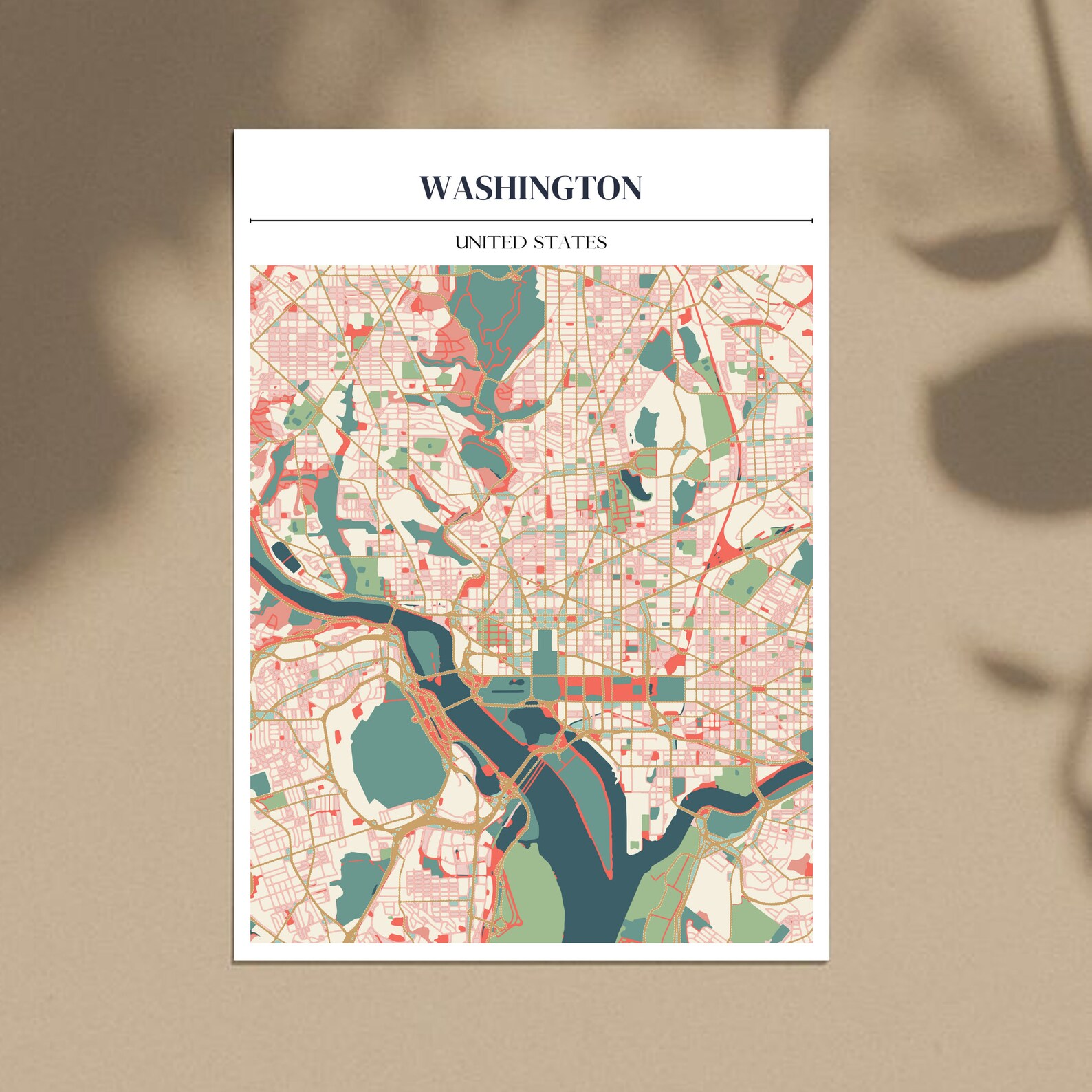 Printable Custom Map, City Map Print, City Map Digital Print, Custom ...