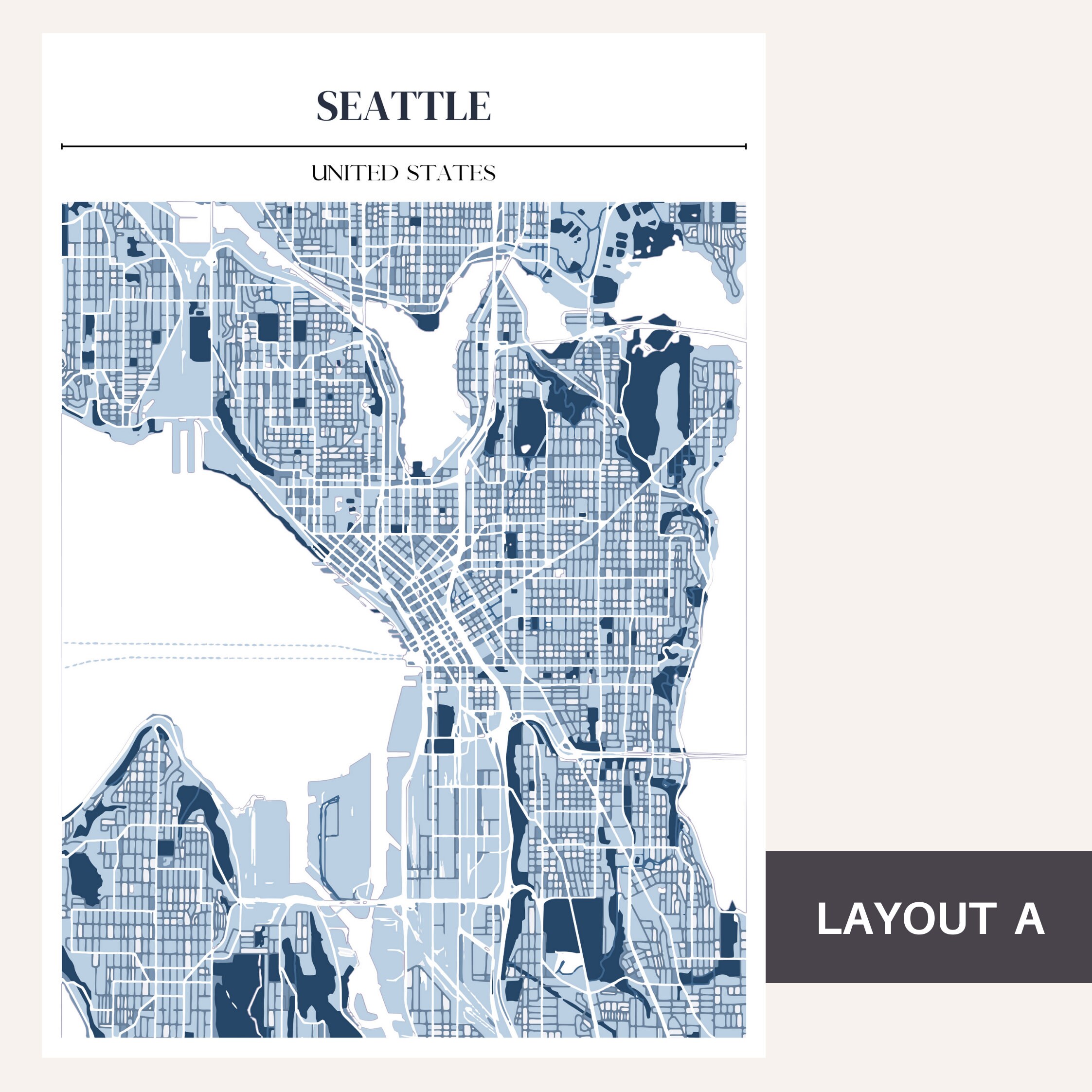 Custom City Map Print, City Map Digital Print, Custom Map Gift ...