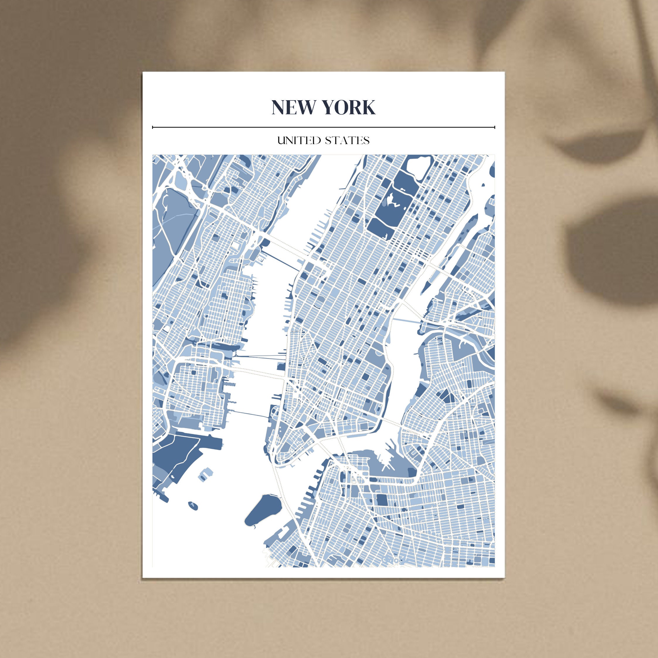 Custom City Map Print, City Map Digital Print, Custom Map Gift ...
