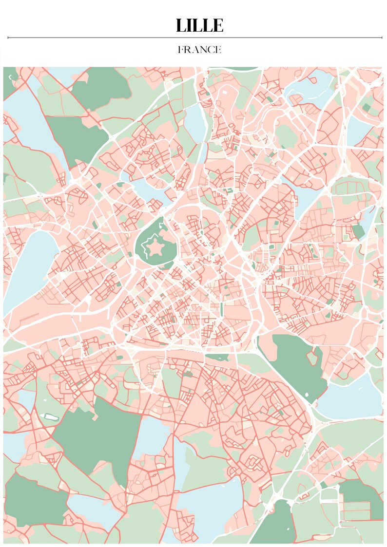 Digital Graphic License, Custom City Map Print, City Map Digital Print ...