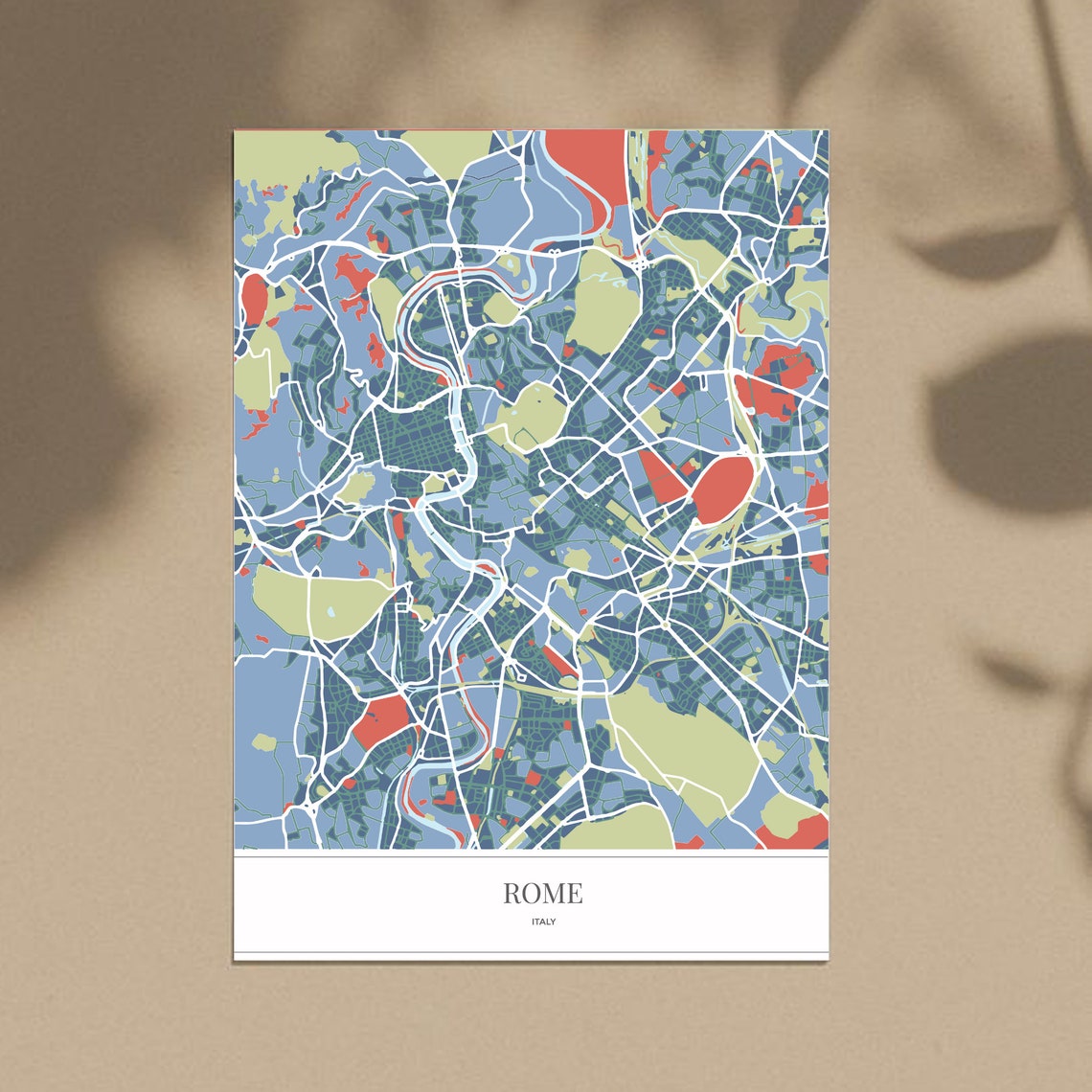 Custom City Map Print, City Map Digital Print, Custom Map Gift ...