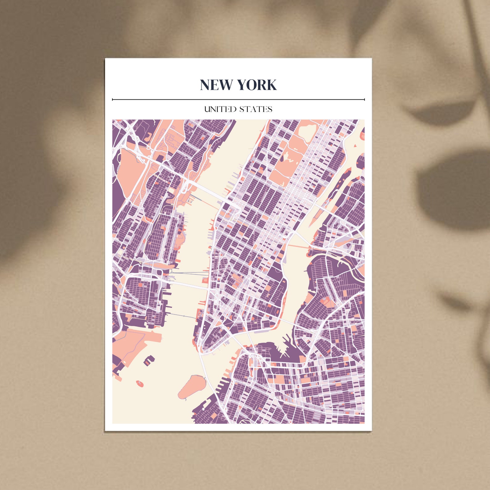 Custom City Map Print, City Map Digital Print, Custom Map Gift ...