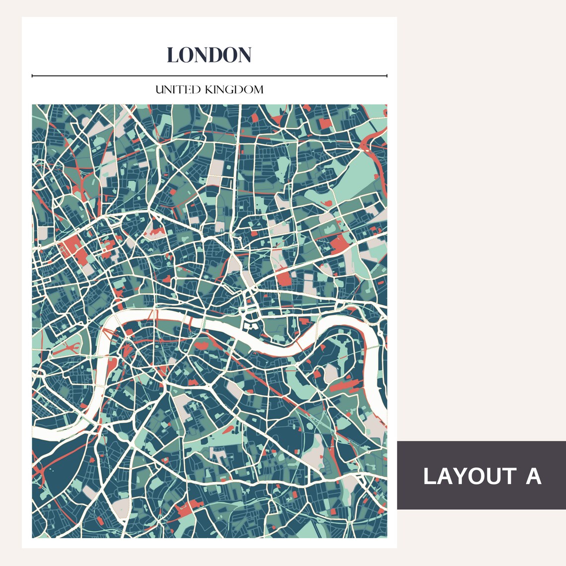 Custom City Map Print, City Map Digital Print, Custom Map Gift ...