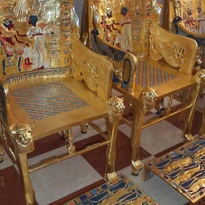 Handmade King Tutankhamun Throne Chair,original Size,handmade Chair. - Etsy