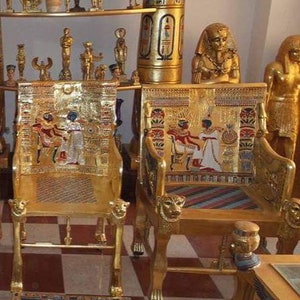 Handmade King Tutankhamun Throne Chair,original Size,handmade Chair. - Etsy