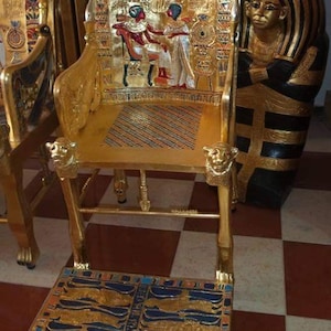 Handmade King Tutankhamun Throne Chair,original Size,handmade Chair. - Etsy