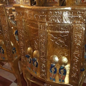 Handmade King Tutankhamun Throne Chair,original Size,handmade Chair. - Etsy