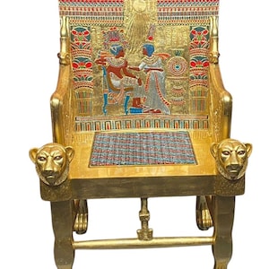 Handmade King Tutankhamun Throne Chair,original Size,handmade Chair. - Etsy