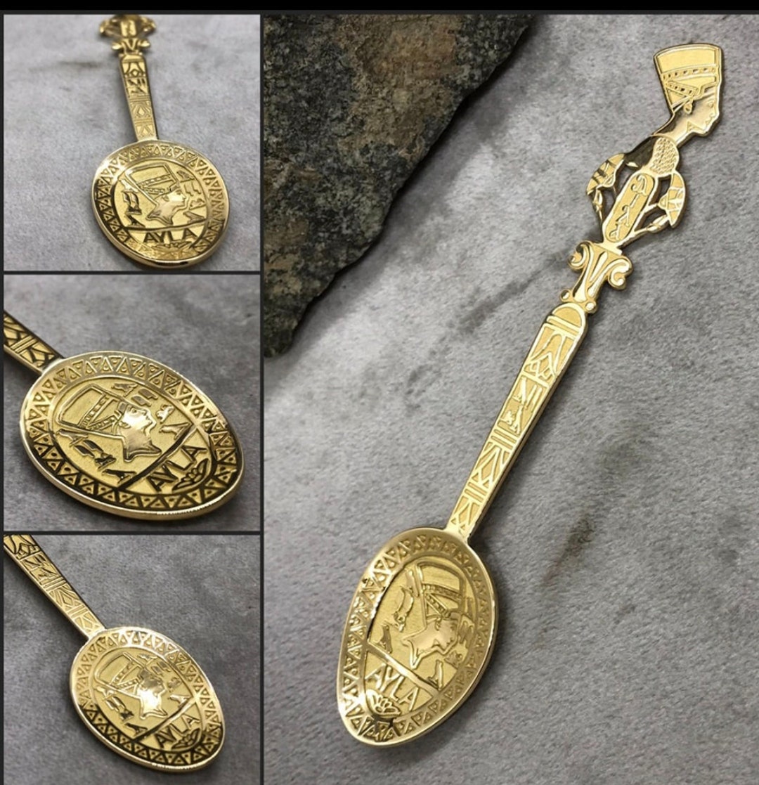 Handmade Egyptian 18K Nefertiti Spoonhandcrafted Pharaonic - Etsy