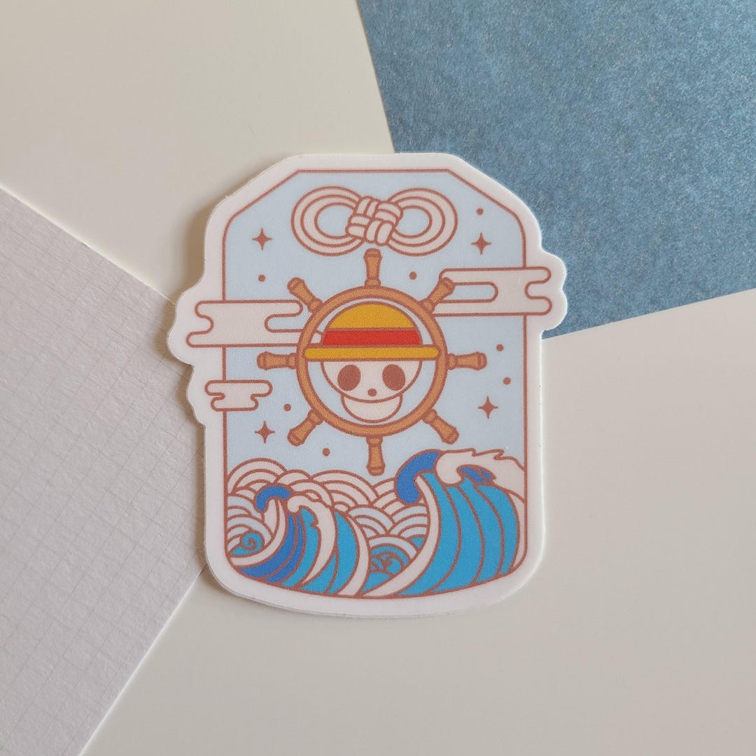 Anime Omamori Charm Sticker | One Piece Naruto Akatuski | 3" Waterproof ...