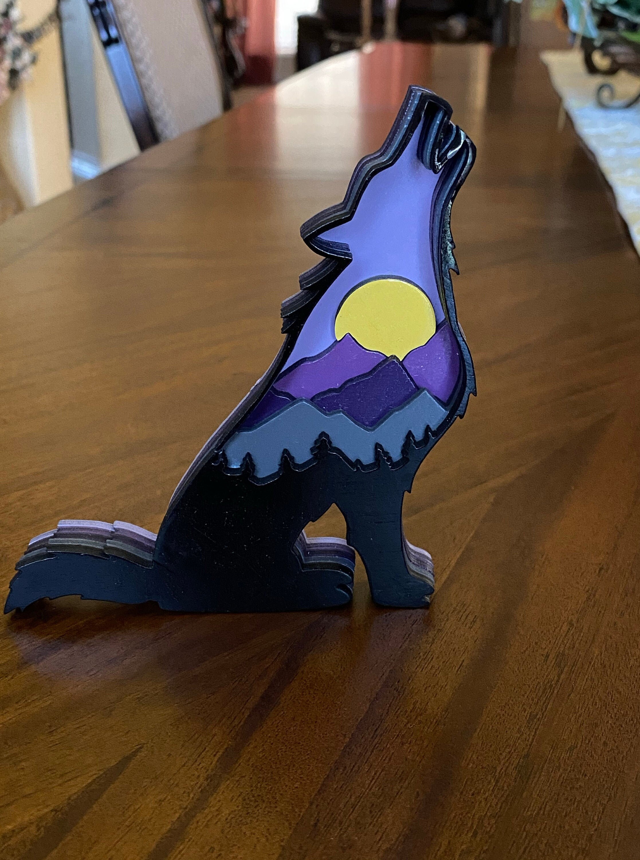 The Howling Wolf Laser Cut Digital Files - Etsy