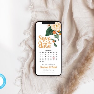 Retro Save the Date and Evite Template Calendar Save the - Etsy