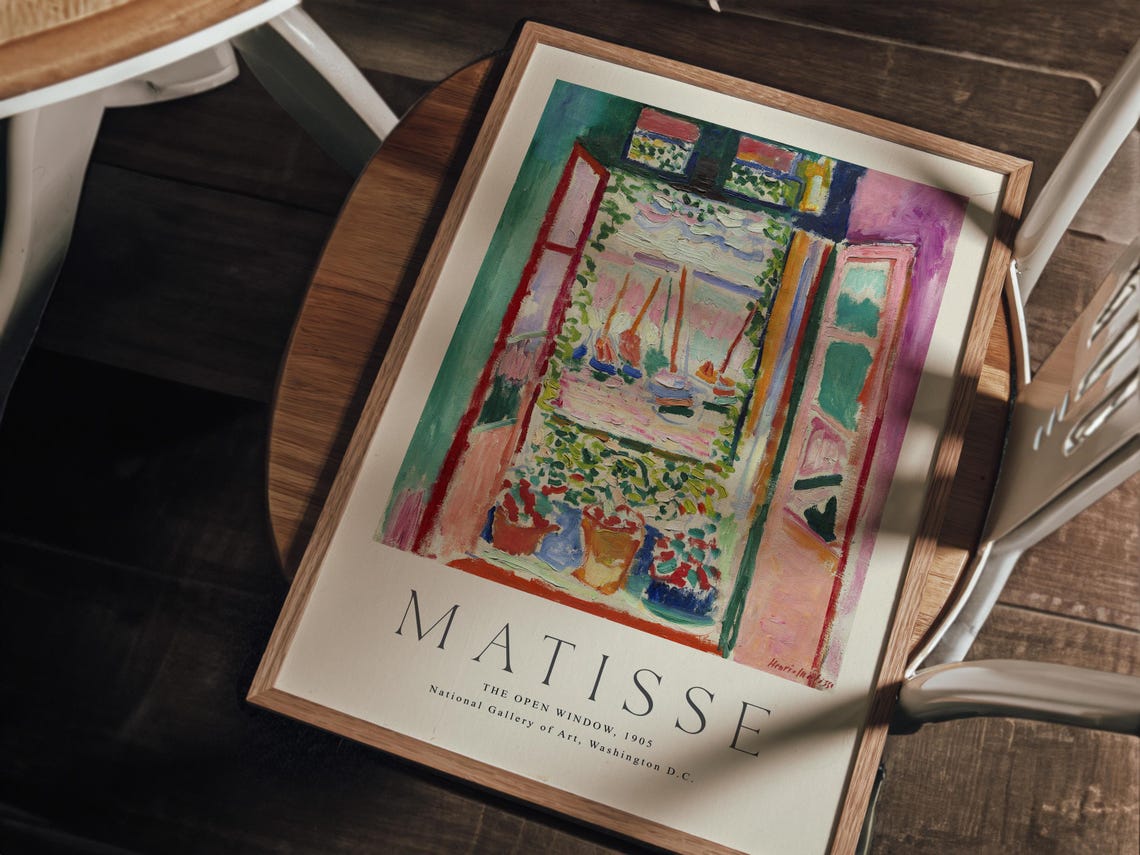 Henri Matisse Wall Art Modern Gallery Exhibition Poster, Classic Art ...