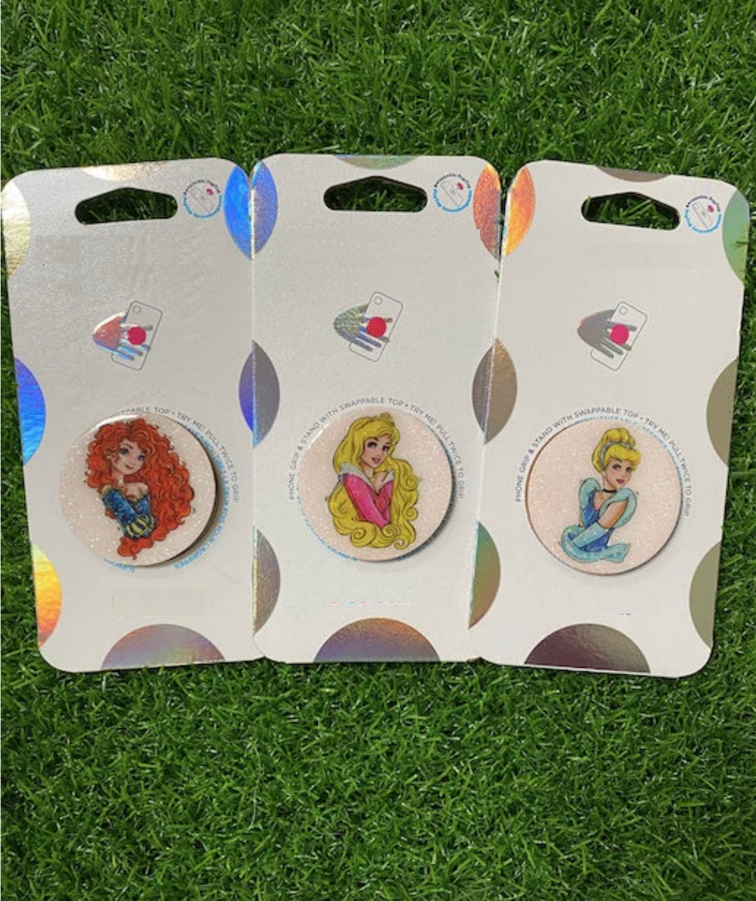 Mickey Minnie Disney Princess Inspired Character Phone Grip With ...