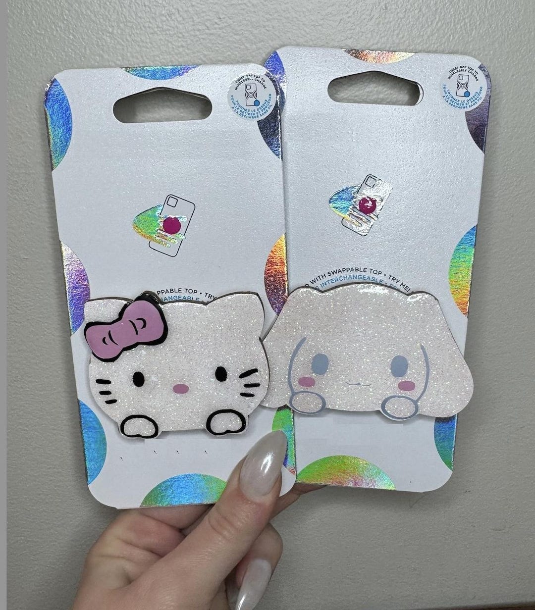 Kawaii Kitty and Friends Phone Grip | Hello Cute Cat Phone Grip | Griptok | Kindle Accessories ...