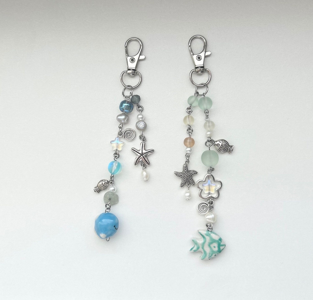 Aquatic Dreams Keychains !! Cute Sea Themed Keychains - Etsy
