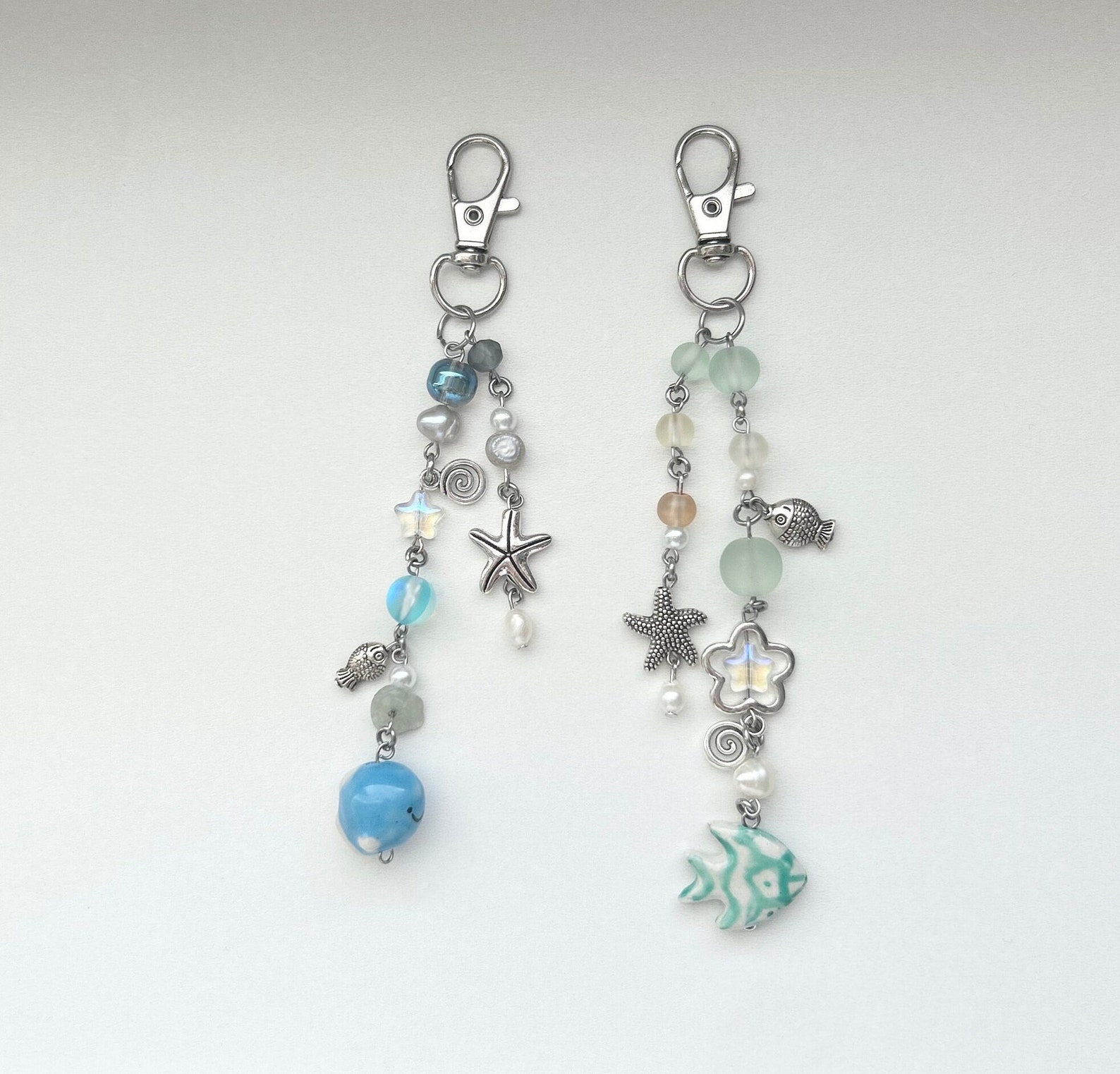 Aquatic Dreams Keychains !! Cute Sea Themed Keychains - Etsy