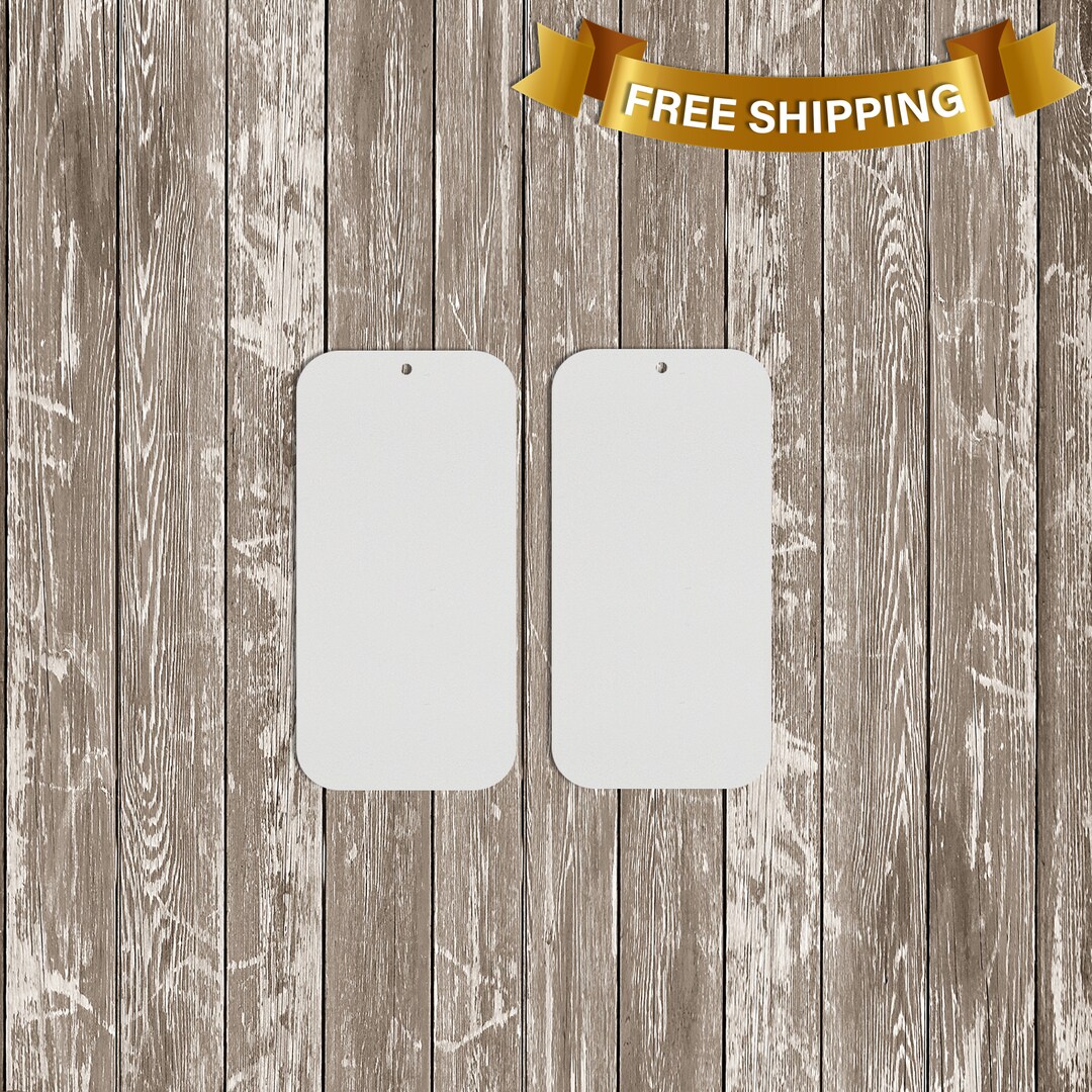 Rectangle Earring Sublimation Blanks, Western Earrings, 10 Pair, Free ...