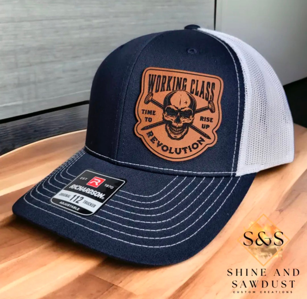 Working Class Revolution, Blue Collar Trucker Hat, Construction Worker ...