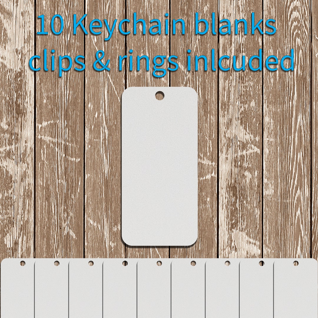 Rectangle Keychain Sublimation Blanks, Set of 10 , Free Shipping ...