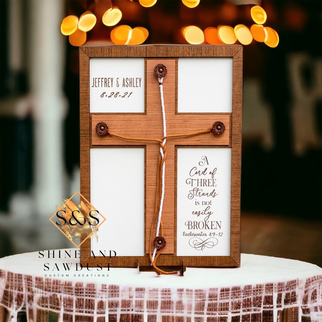 Cord of Three Strands / Wedding Sign / Unity Ceremony / Wedding Decor ...