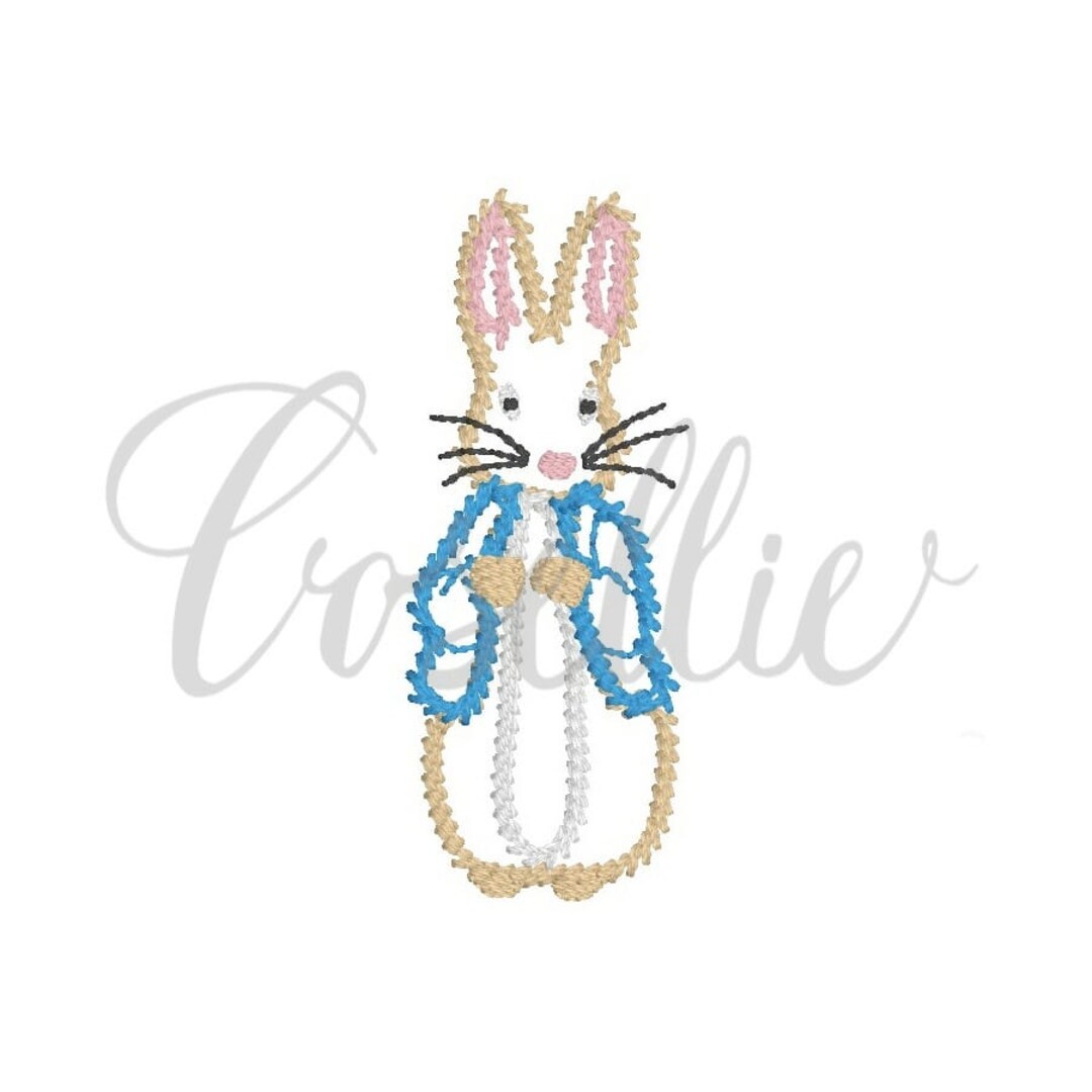 Mini Peter Rabbit Outline Embroidery Design, Beatrix Potter, Peter ...