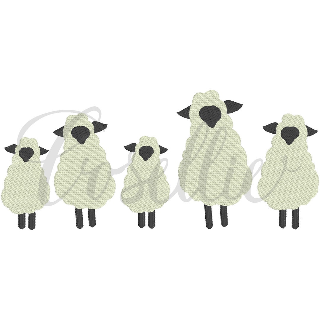 Sheep Embroidery Design - Etsy