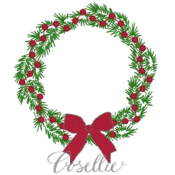 Wreath Embroidery - Etsy