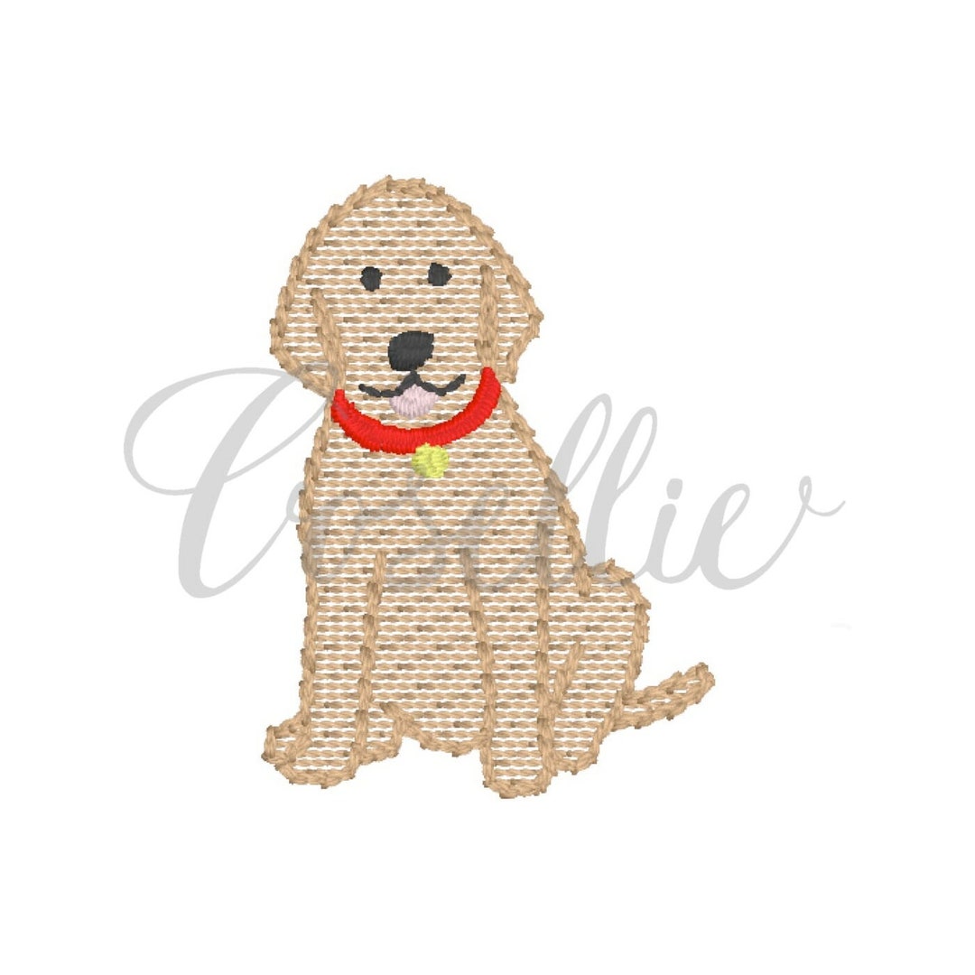 Mini Lab Boy Embroidery Design, Vintage Lab, Boy Dog, Mini Dog, Animals ...