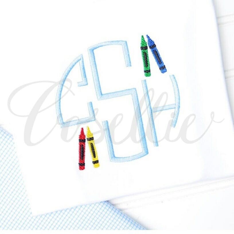 Mini Crayons Split Embroidery Design, Crayons, Vintage Crayons, Back to ...