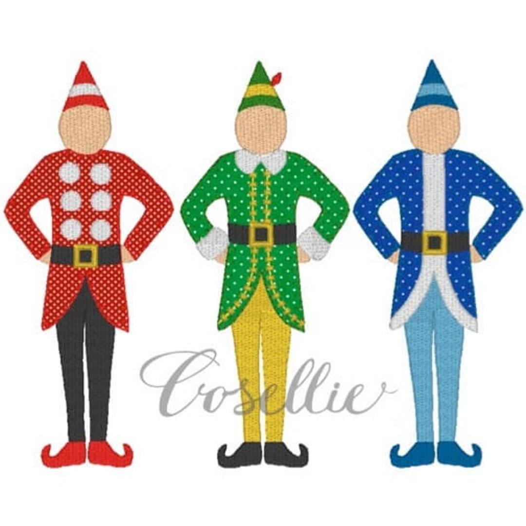 Elves Embroidery Design - Etsy
