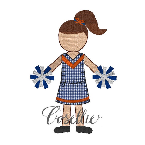 Cheerleader Applique - Etsy