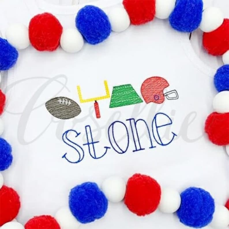 Football Minis Embroidery Designs, Football, Goal Post, Helmet ...