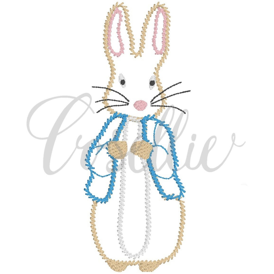 Peter Rabbit Outline Embroidery Design, Beatrix Potter, Peter Rabbit ...
