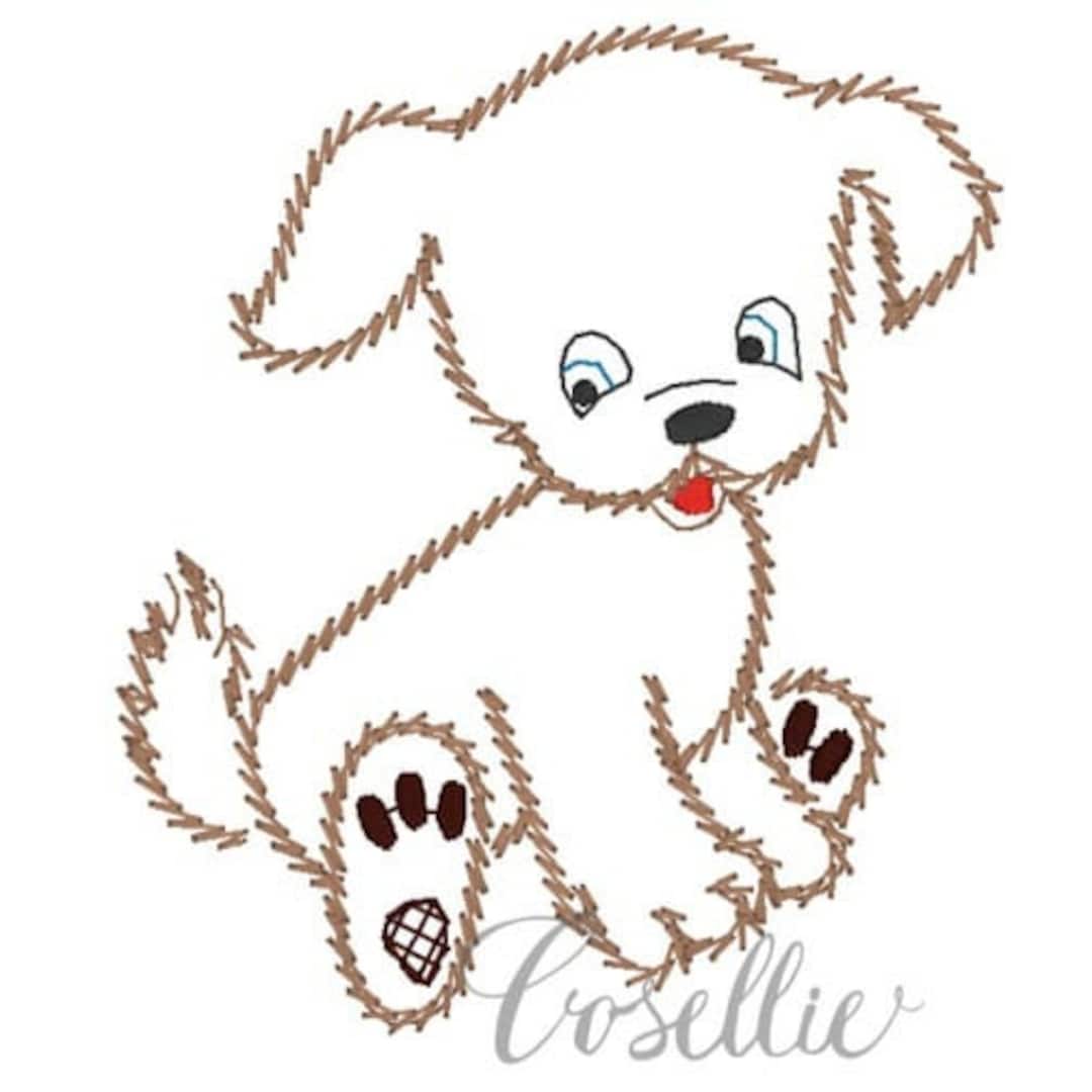 Puppy, Dog, Embroidery, Digital File - Etsy