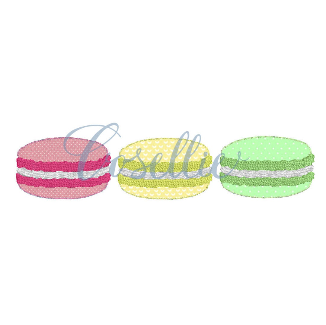 Macarons Applique Embroidery Design, Macarons Embroidery Design ...